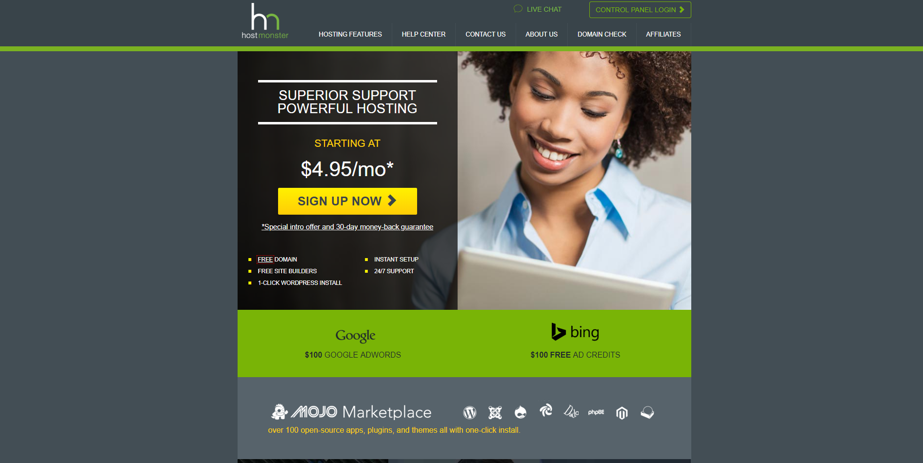 HostMonster Review by top10ukwebhosting.uk